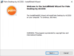 Installing Palm Desktop 6.2 on Windows 10 - Tokenworks Support