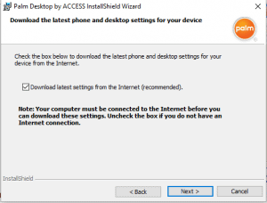 Installing Palm Desktop 6.2 on Windows 10 - Tokenworks Support