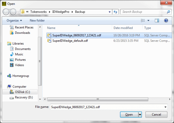 IDWedge Pro: Backing Up and Restoring Formulas - Tokenworks Support