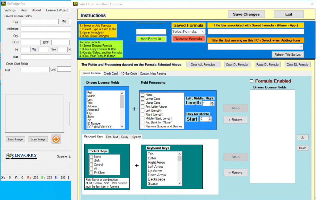 IDWedge Pro crashes when launching Formulas - Tokenworks Support