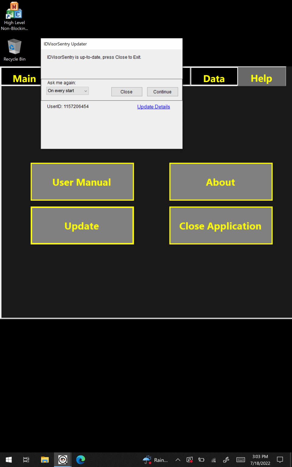 How to Update IDVisor Sentry Software - Tokenworks Support